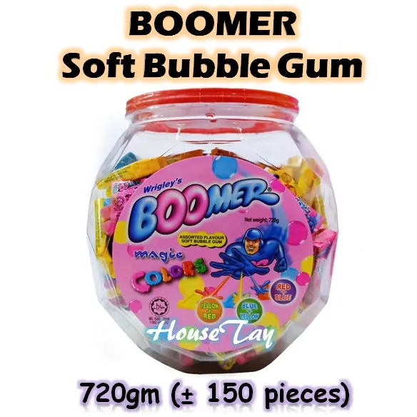 Boomer Magic Color Bubble Gum 720gm (150pcs) | Lazada
