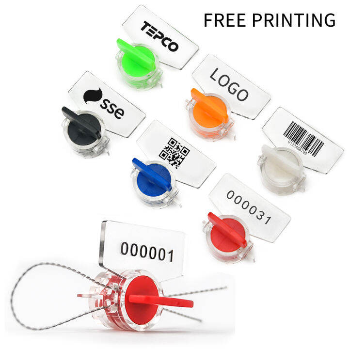 100PCS Electric Meter Seals with Serial Numbers Twist Tight Roto ...