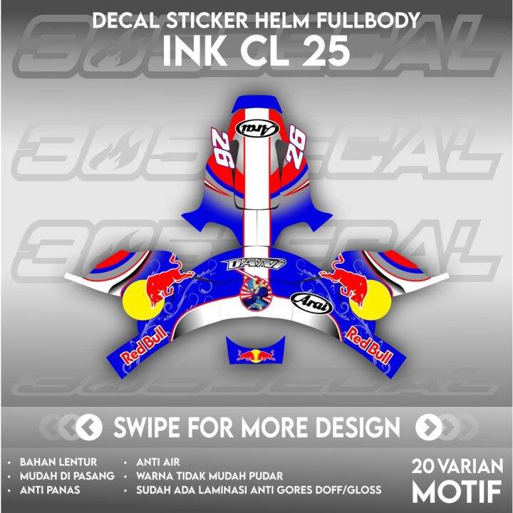 Sticker Decal Helm INK CL25 part 1 | decal helm | decal sticker ...