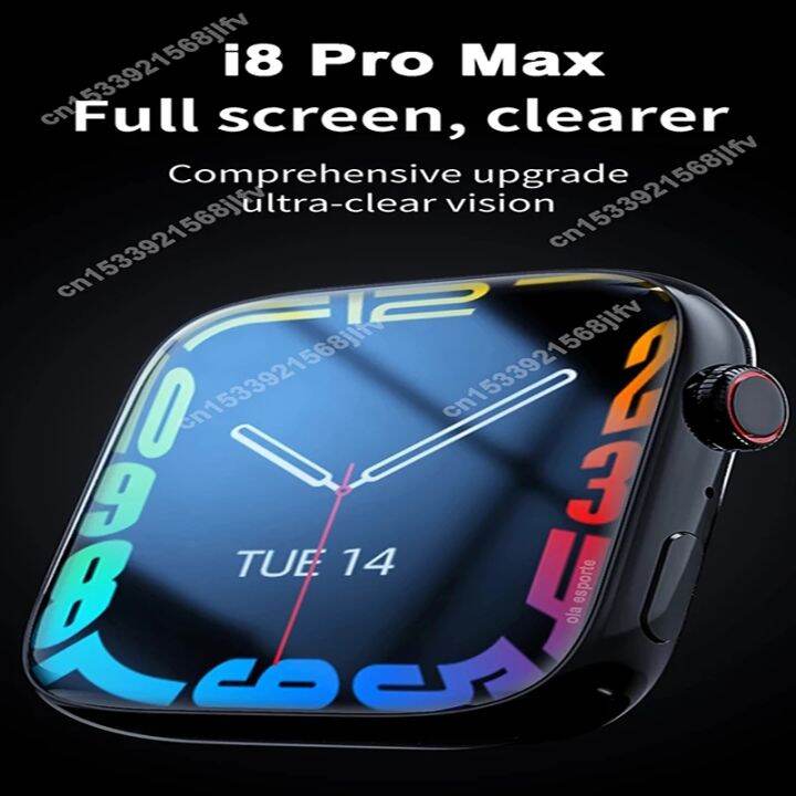 ผู้หญิงสมาร์ทนาฬิกาผู้ชาย I8 Pro Max Smartwatch 2023 Series 8 BT Call ...