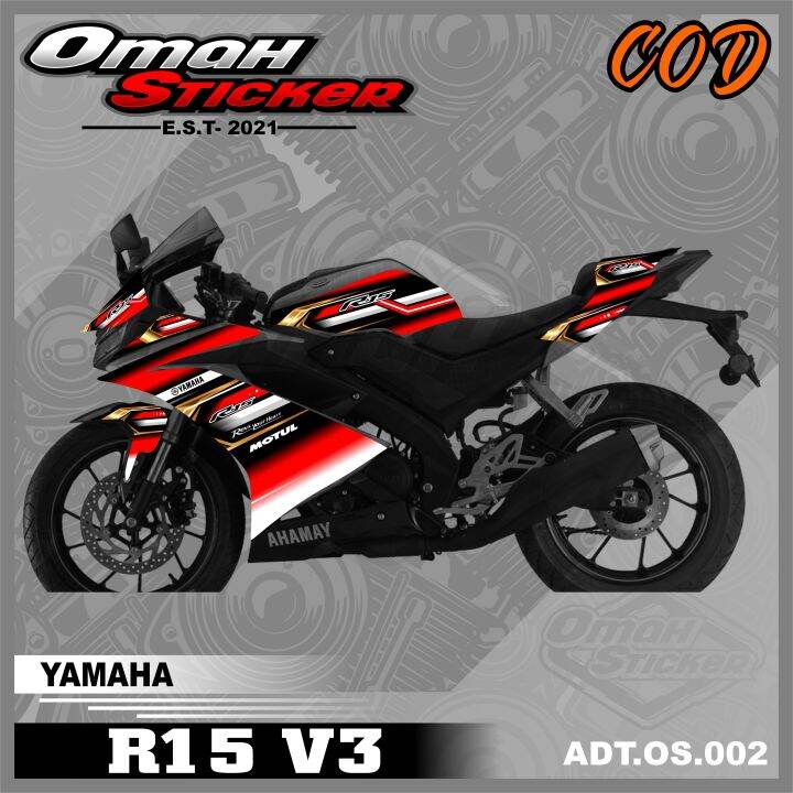 Striping Yamaha R15 V3 .Sticker Striping Lis Variation R15 V3 Semifull Racing DESIGN. ADT. 002 ...