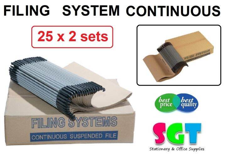 Filing System Continuous File ( 50 pcs / Box ) | Lazada