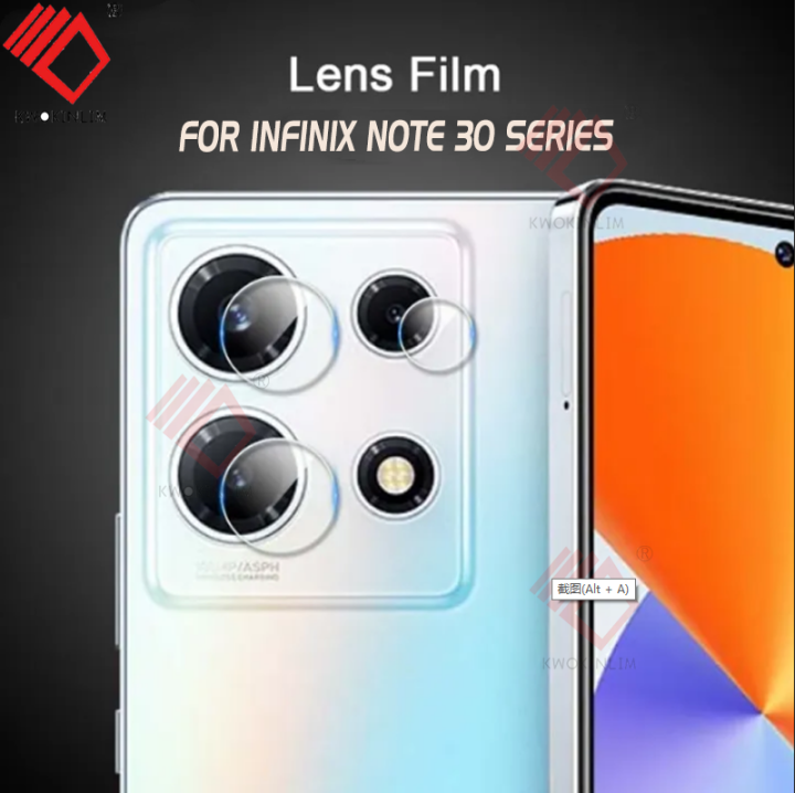 (2ชิ้น) ฟิล์มป้องกันเลนส์กล้องถ่ายรูปสำหรับ Infinix Note 30 Vipp ...