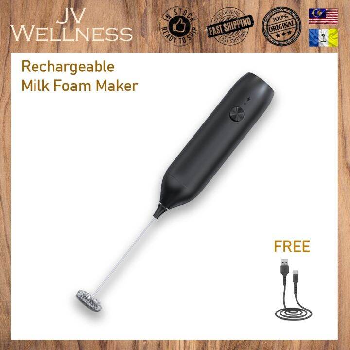 USB Milk Frother | Rechargeable / Handheld Electric Foam Maker Mixer ...