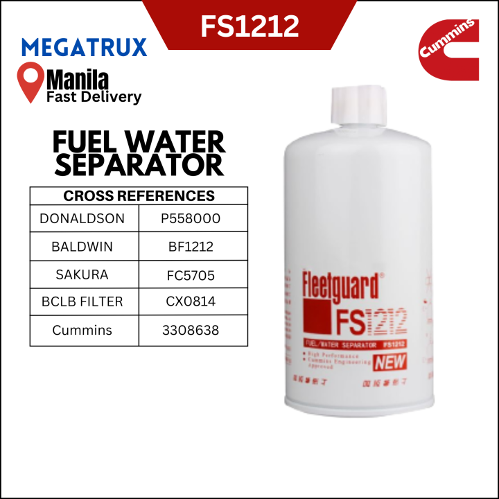 FS1212 BF1212 P558000 FC5705 CX0814 3308638 Water Separator | Lazada PH