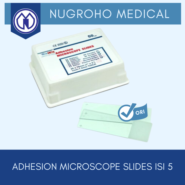 ADHESION MICROSCOPE SLIDES ISI 5 | Lazada Indonesia