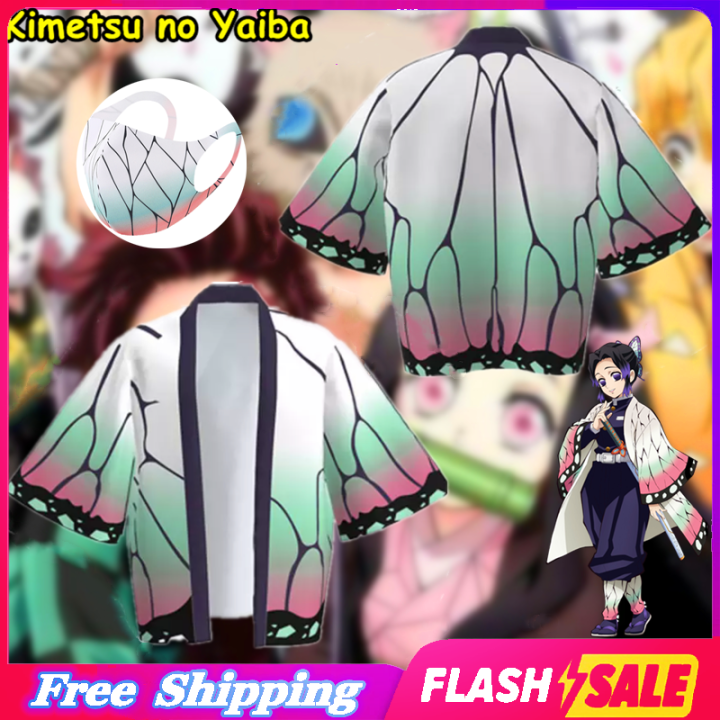 Free FaceMask Anime Demon Slayer Cosplay Costume Kimetsu No Yaiba ...