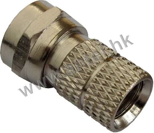 5Pcs RG6 F-Type Twist-On Coaxial Cable RF Connector Copper Adapter Plug ...