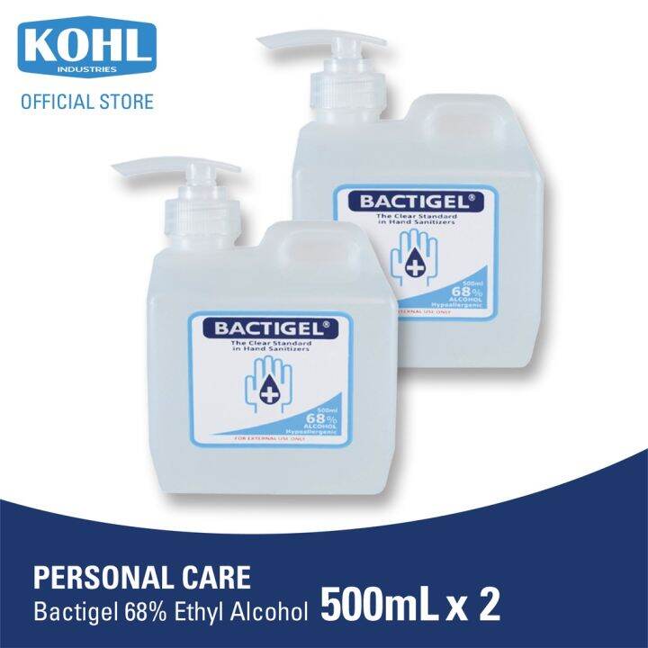 Kohl Industries Corp Bactigel Hand Sanitizer 500ml Pump By 2's 500 ...