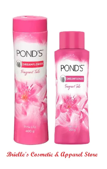 PONDS Dreamflower Fragrant Talcum Powder, Pink Lily, 200g/400g | Lazada PH