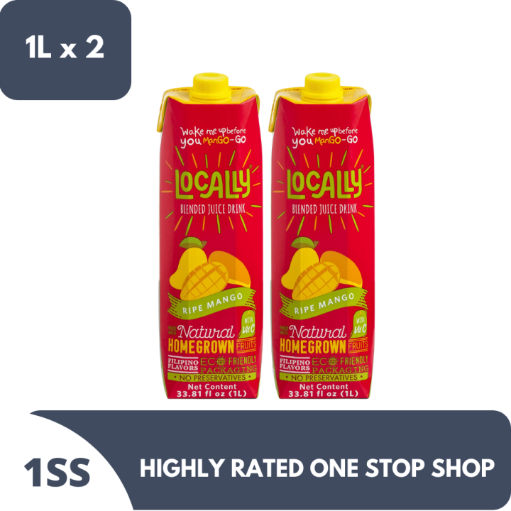 Locally Blended Juice Drink, Mango 1L x 2 | Lazada PH