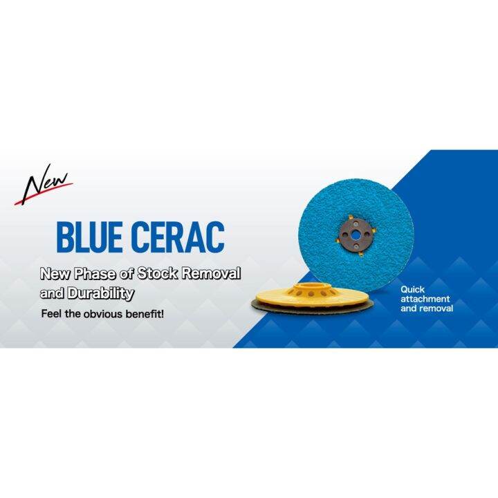 ใบเจียรไฟเบอร์ Fiber disc BLUE CERAC Made in JAPAN | Lazada.co.th