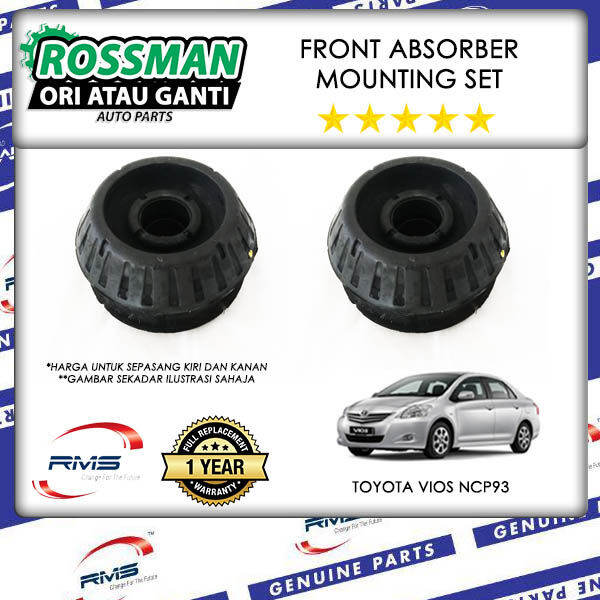 2 UNIT RIMS HEAVY DUTY TOYOTA VIOS NCP93 FRONT ABSORBER MOUNTING SET | Lazada