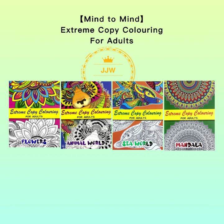 【Mind to Mind】Extreme Copy Colouring For Adults | Lazada