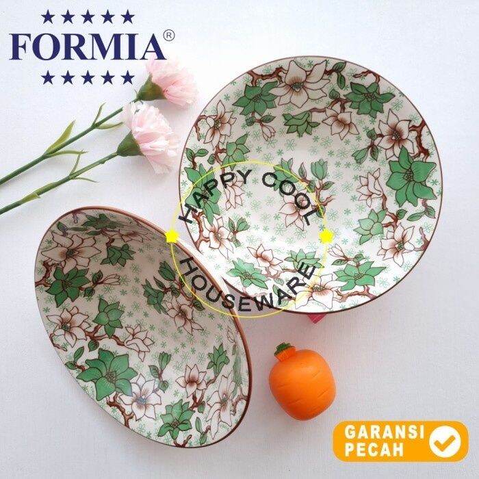 FORMIA 1pcs 7inch LOTUSIA GREEN Bowl Keramik Mangkok Makan Dalam 18cm ...