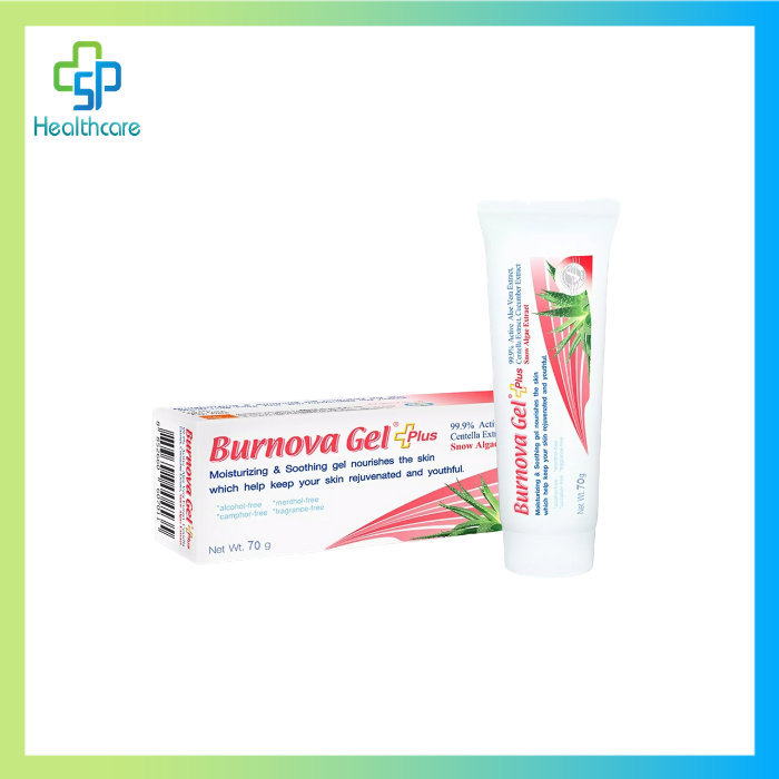 Burnova Burnova gel เบอร์โนว่าเจล ว่านหางจระเข้ บำรุงผิวหน้า Burnova ...