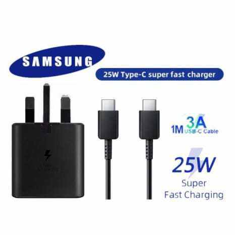 Samsung Adaptive Fast Charger 25W Type C to Type C Super Fast Charge ...