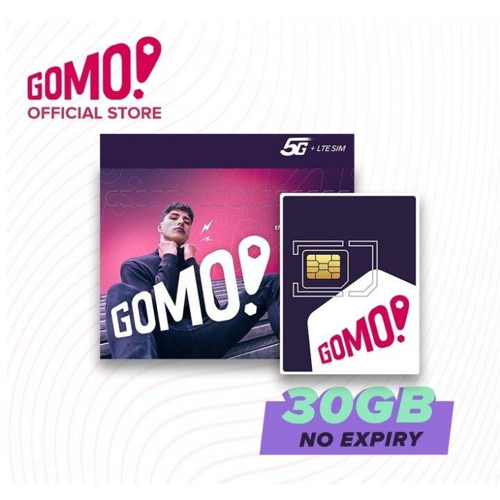 COD GOMO Prepaid Sim 30GB VANITY number (Non-Expiry Load) | Lazada PH