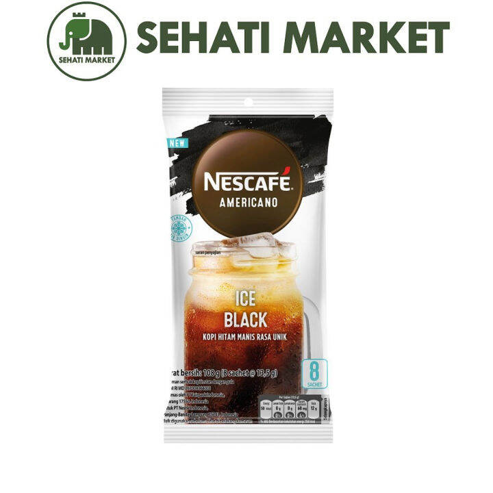 NESCAFE 2IN1 AMERICANO ICE BLACK 8 SACHET X 13g kopi | Lazada Indonesia