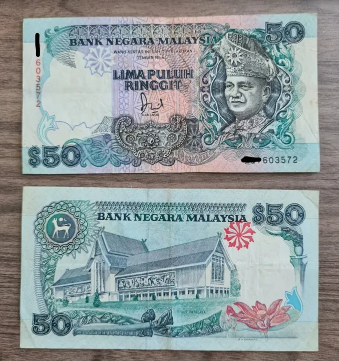 Original Malaysia RM 50 Lima Puluh Ringgit Old RM50 Banknote | Lazada