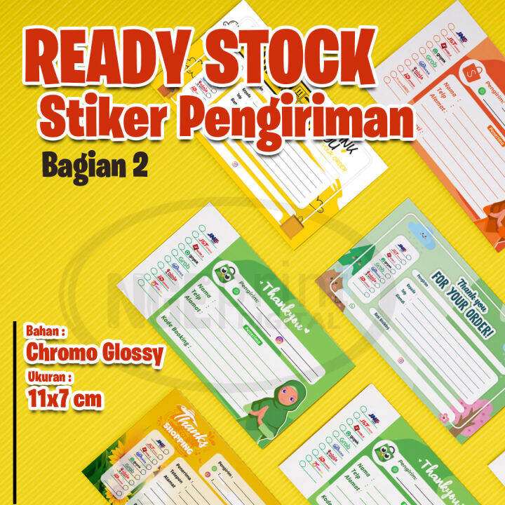 (ISI 50 PCS) STIKER PENGIRIMAN / STIKER PENGIRIMAN ONLINE SHOP / STIKER ...