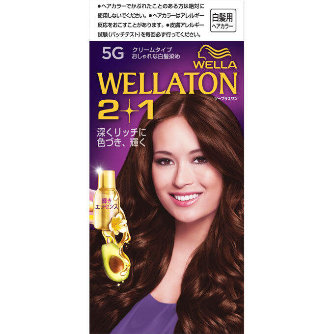 Wella Wellatone Two Plus One Cream 5G Natural Warm Brown 60g + 60ml ...