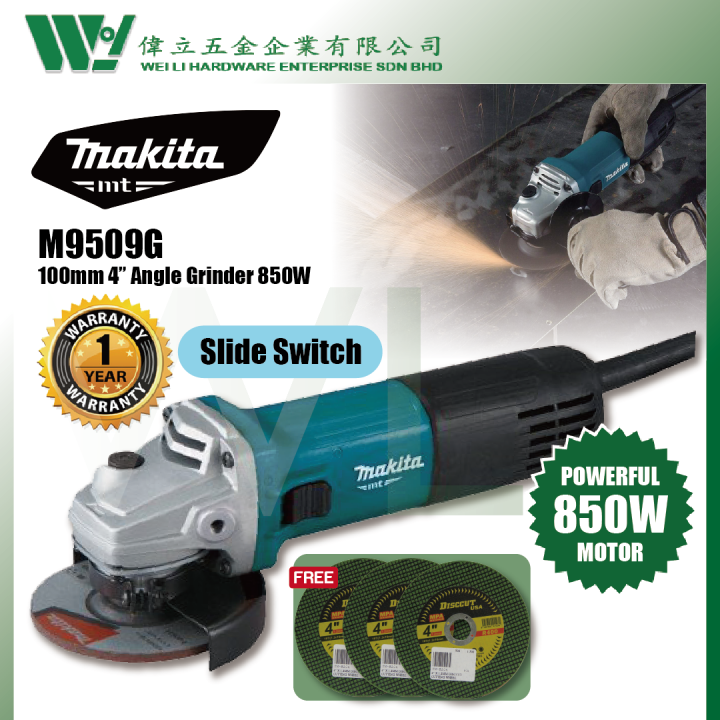 Makita MT M9509B Angle Grinder 850W / mesin grender grander heavy mesin ...