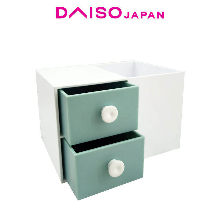 Daiso 2-Tier Mini-Drawer and Pen Stand | Lazada PH