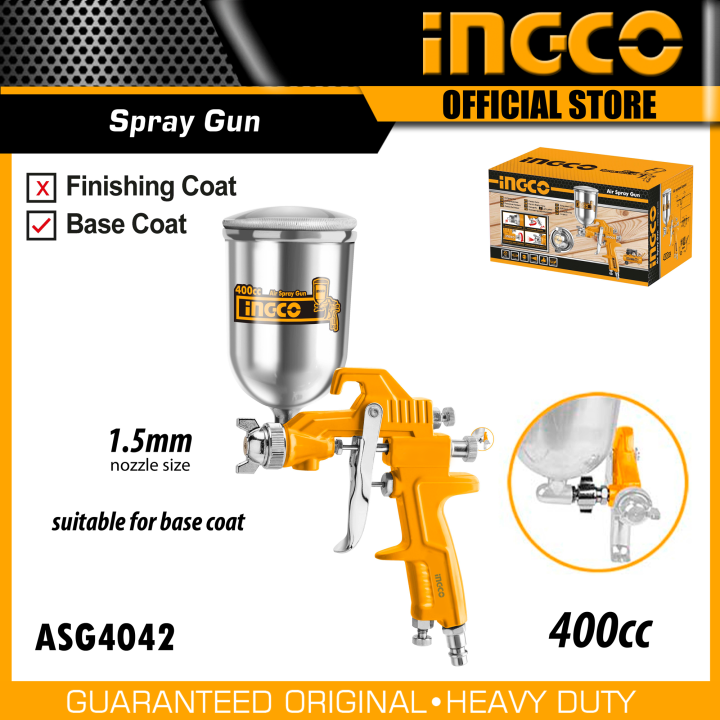 INGCO Pneumatic Air Spray Gun 400cc for Base Coat ASG4042 IHT | Lazada PH