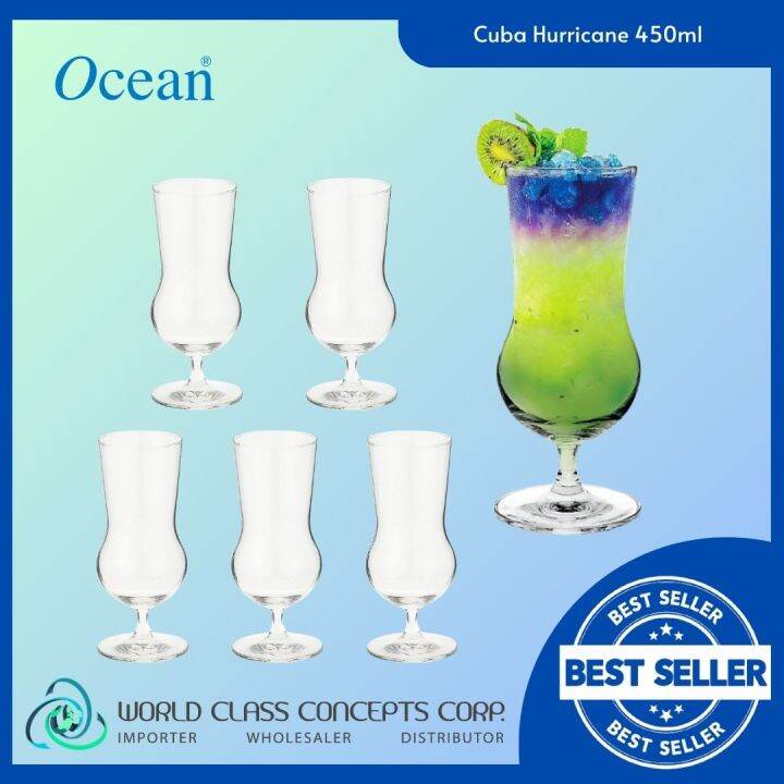 Ocean Glassware Cuba Hurricane 450ml / 15 3/4oz Set of 6 | Lazada PH