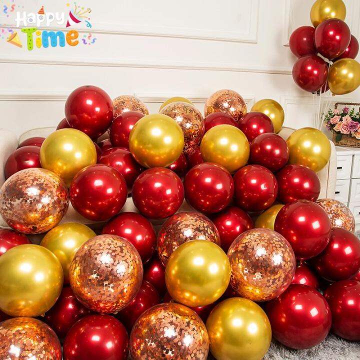 Happy Time 40pcs Party Balloons And Decorations Set Debut Chrome ...