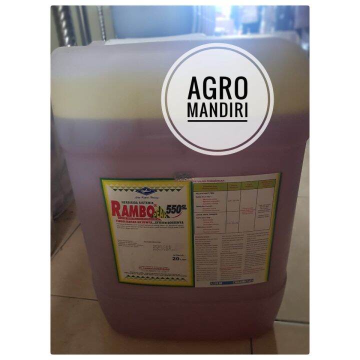 Rambo Peak 550SL 20 Liter Herbisida Sistemik Dosis Tinggi Racun Rumput ...