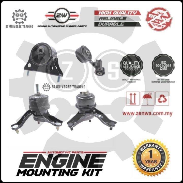 ZW Toyota Harrier ACU30 2.0 / 2.4 Engine Mounting Kit Set | Lazada