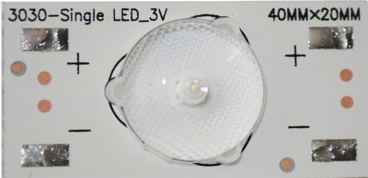 LED STRIP BACKLIGHT 3V 3030 - SINGLE LED, 2WATT-BULB 40x20mm, ALUMINUM PLATED WITH TAPE | Lazada PH