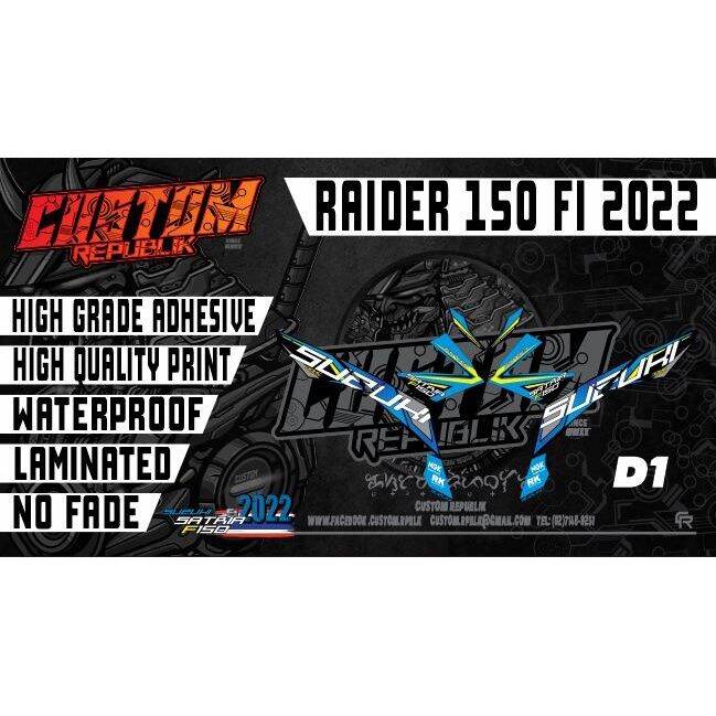 Suzuki Raider 150 FI 2022 Stock Decals Set | Lazada PH