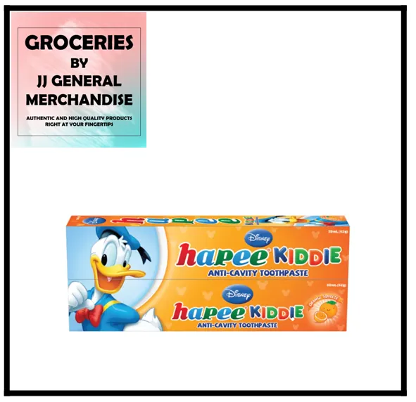 Hapee Kiddie Anti-Cavity Toothpaste Orange Squeeze Flavor 50mL (Set of ...