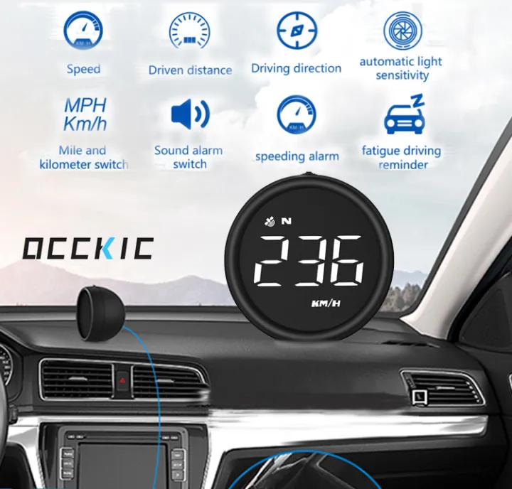 Universal Motors GPS Speedometer Multi-function Head-view Display 2.6 ...