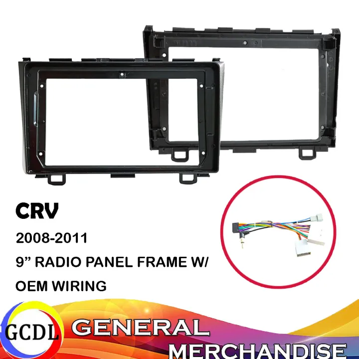 9 Inch Car Fascia for CRV 2008-2011 Head Unit Fascia Radio Frame Panel ...