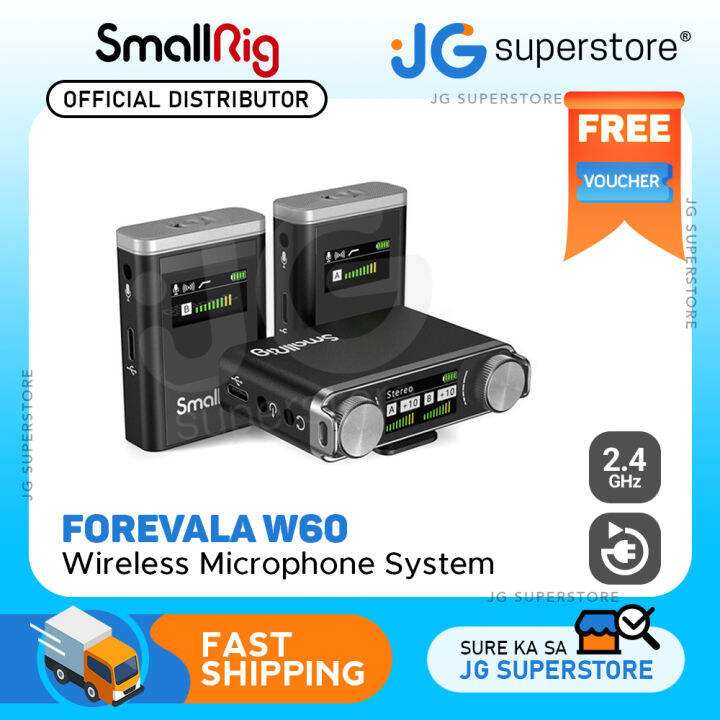 SmallRig Forevala W60 2-Person Compact Wireless Microphone System 2 ...
