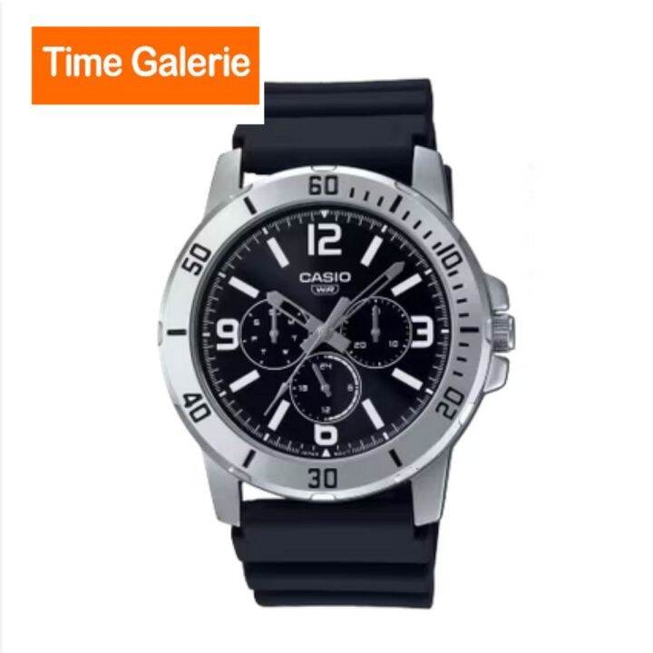 Casio General MTP-VD300-1B Black Resin Band Men Watch | Lazada