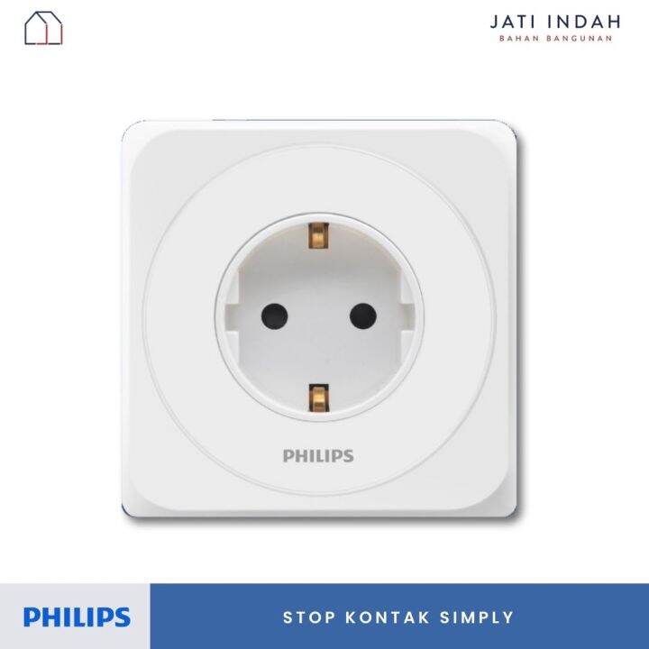 PHILIPS Simply Stop Kontak IB / Socket / Colokan Listrik Tanam | Lazada ...
