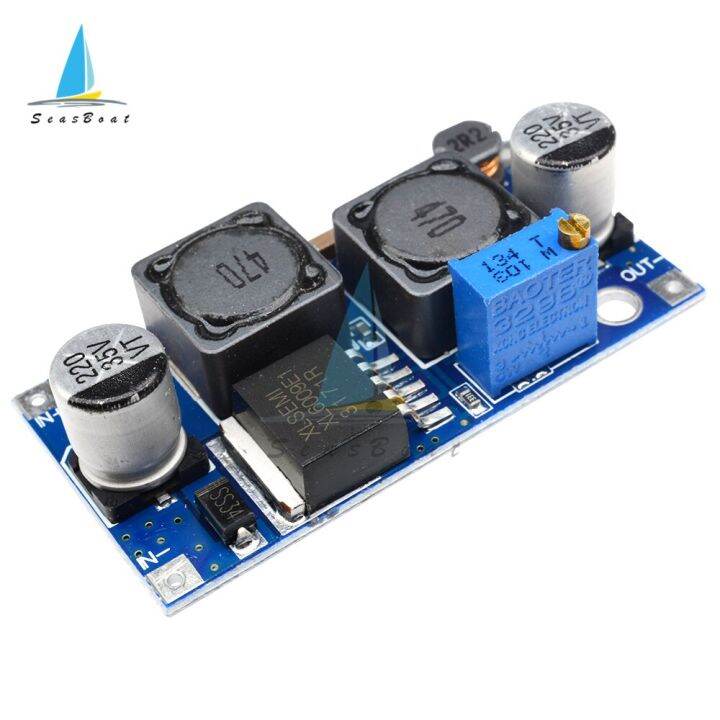 XL6009 Auto Boost Buck DC-DC Adjustable Step Up Step Down Converter Module 5-32V to 1.3-35V ...