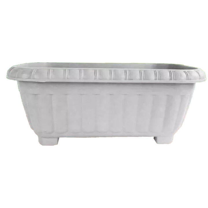 Wide Plastic Rectangle Indoor/Outdoor Flower Pot | Lazada PH