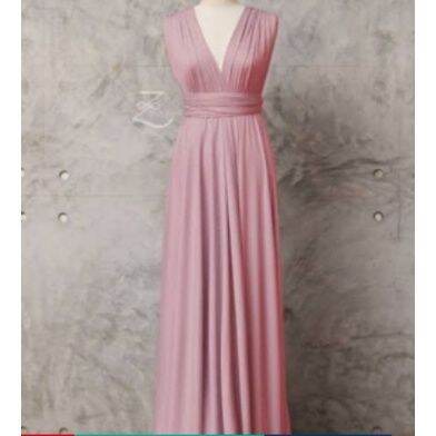 LIGHT OLD ROSE Infinity Dress with Attached Tube | Lazada PH