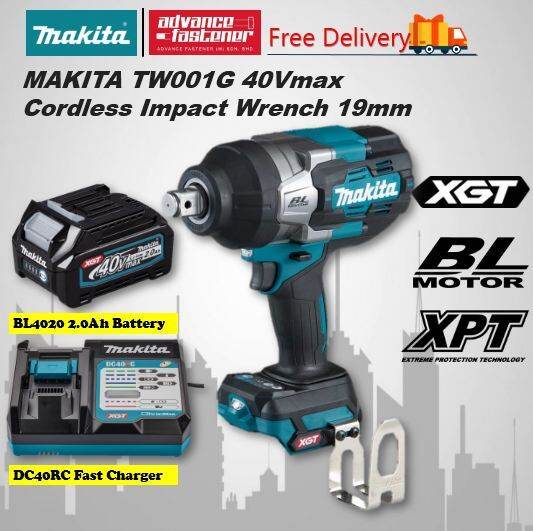 MAKITA TW001G 40Vmax Cordless Brushless Impact Wrench 19mm (3/4") **FOC ...