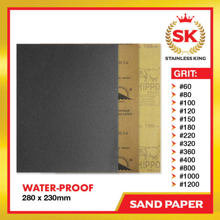 Sand Paper Waterproof Liha Stainless Steel | Lazada PH