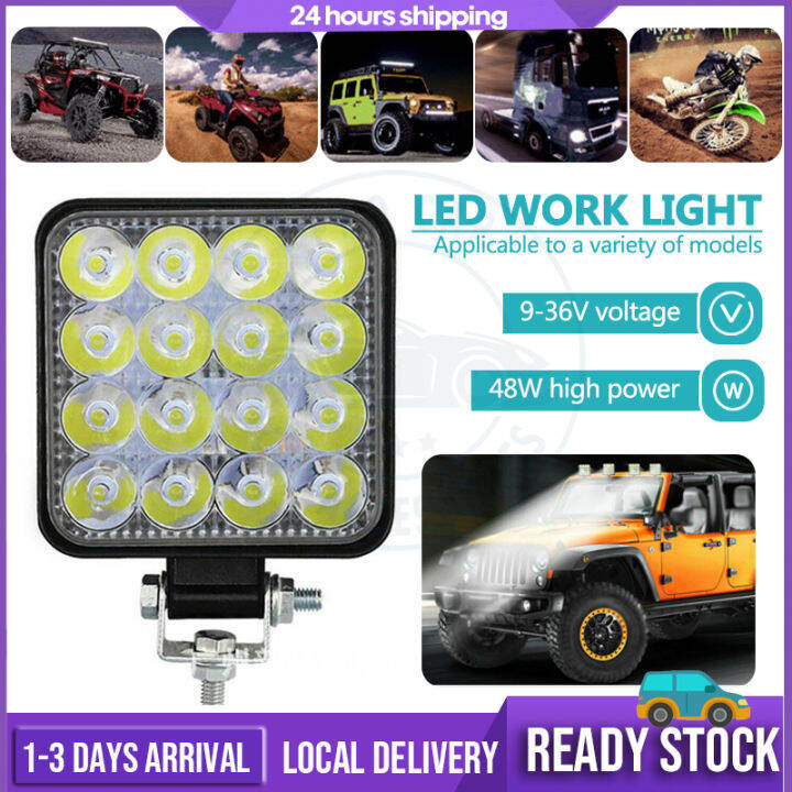Car LED Work Light Bar Spot Flood Beams Combo for Off-road Driving Fog ...
