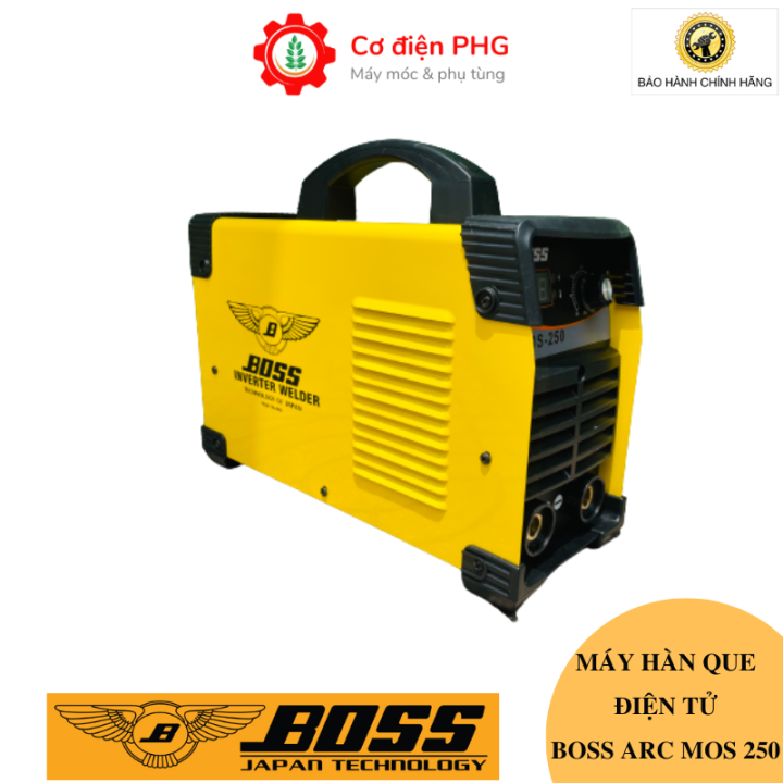 Máy hàn điện tử BOSS MOS 250A | Công suất 250A | Sử dụng que hàn 3,2 ...