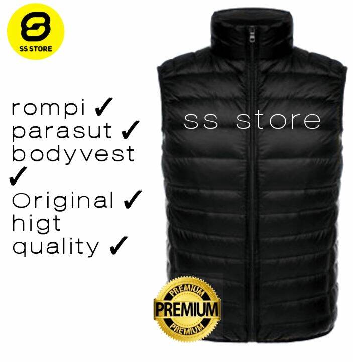 ROMPI parasut tebal/ jaket rompi parasut / vest parasut premium ...
