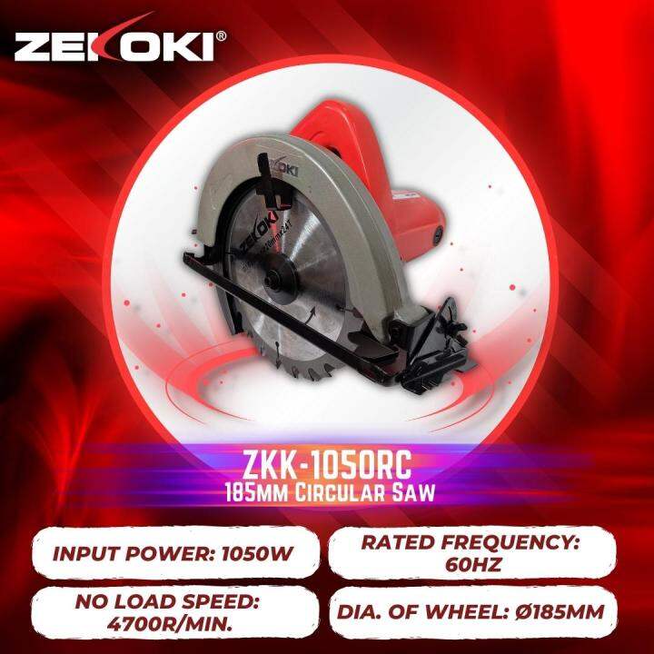 Zekoki Circular Saw 185mm ZKK-1050RC | Lazada PH